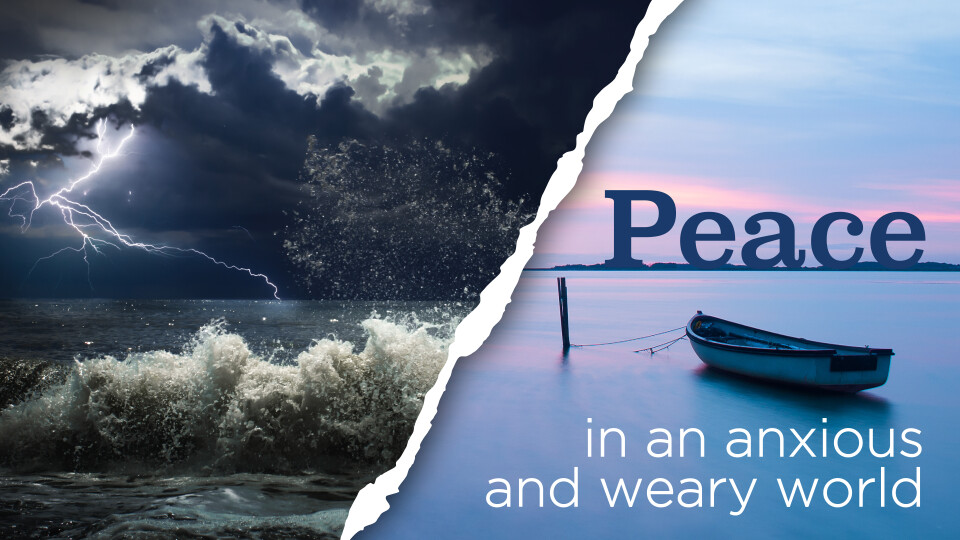 Peace In An Anxious And Weary World Asleep Amidst The Storm First